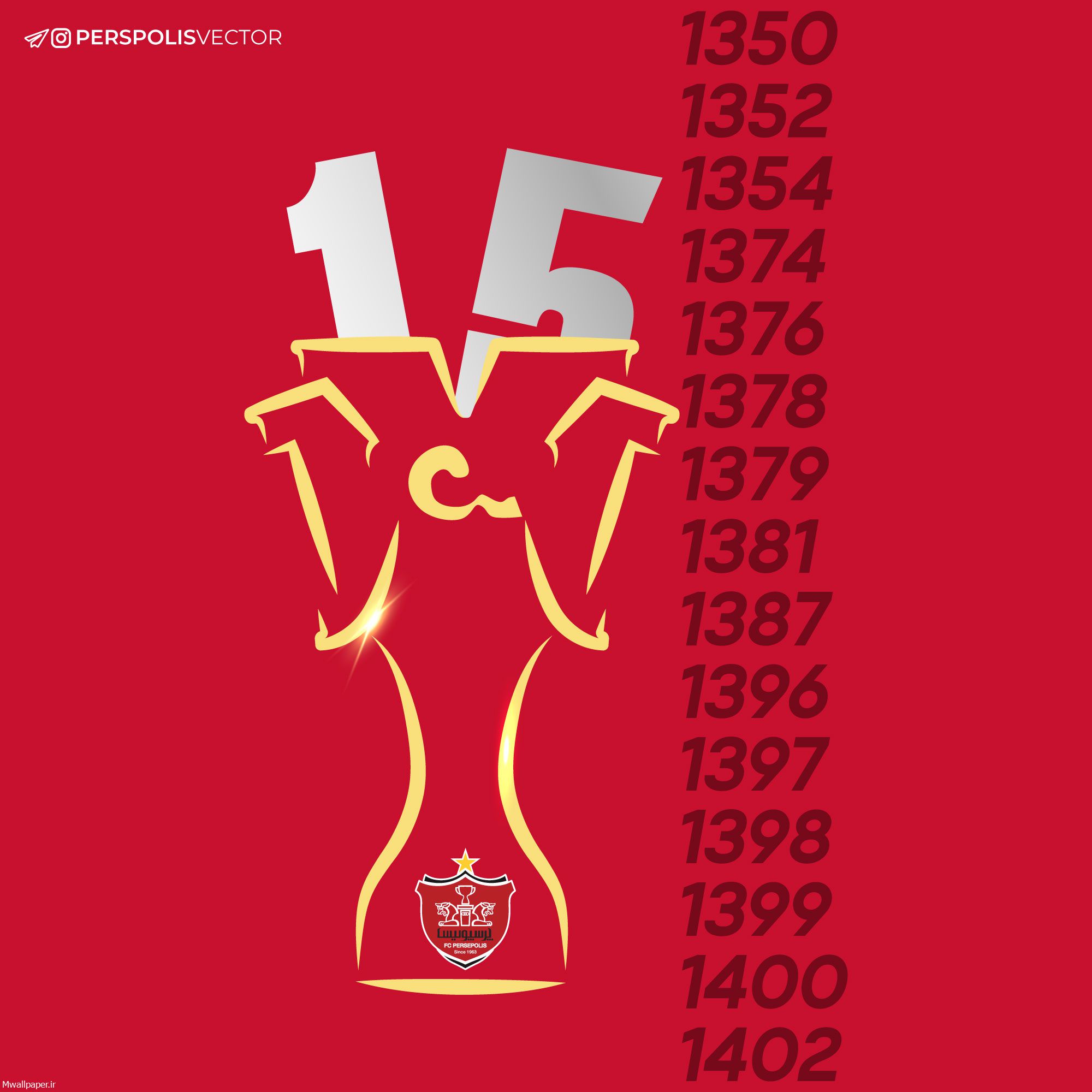 والپیپر باکیفیت سالهای قهرمانی پرسپولیس والپیپر و بک گراند